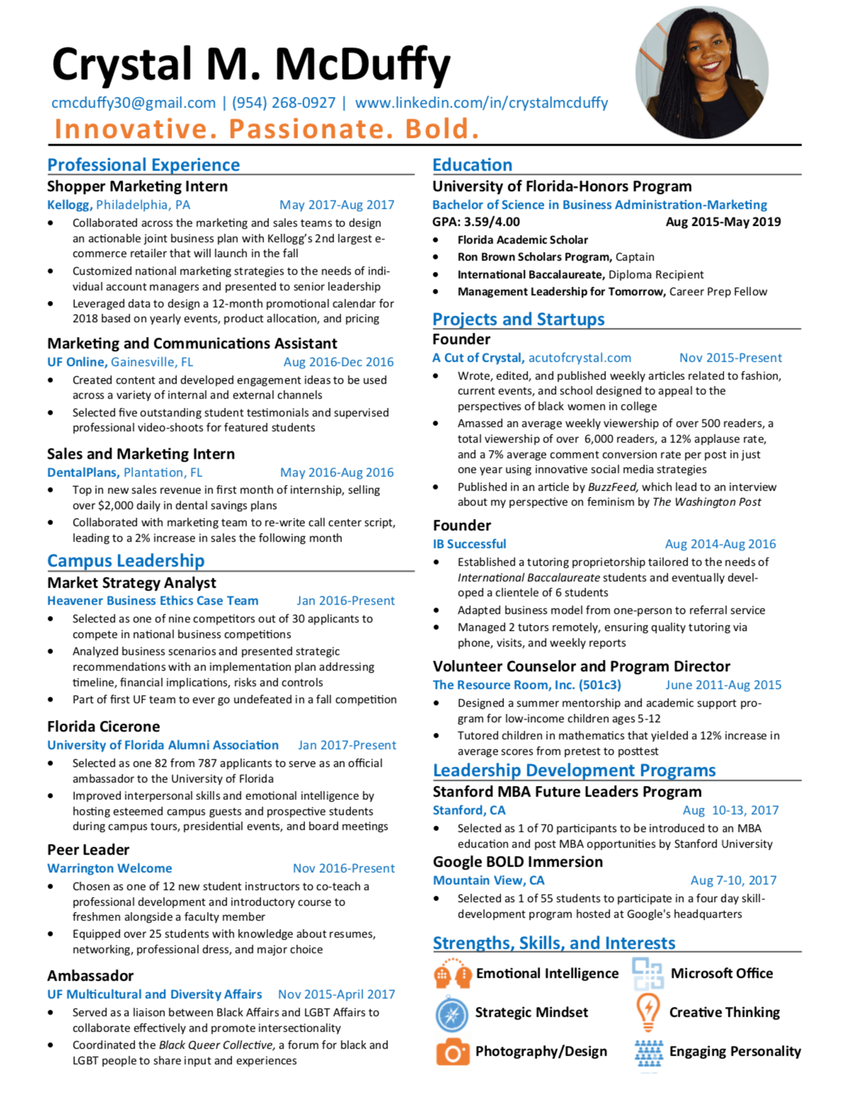 Creative Resume Revamp – Consult Crystal